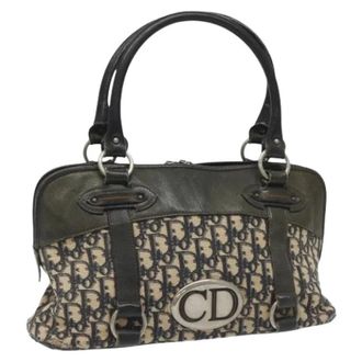Dior Sac &agrave; main Pre-owned Trotter en toile - Femme - Pre-owned - Bleu - Taille: ONE Size
