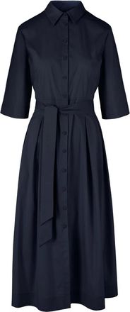 Bomboogie Femme, Robes, Bleu, Taille: 40 FR Robe Chemise &Eacute;vas&eacute;e en Satin