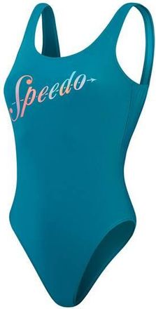 Speedo Damen Schwimmanzug LOGO DEEP UBK 1PC PT AF BLUE