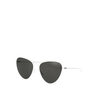 Mykita Homme, Accessoires, Blanc, Taille: ONE Size Lunettes de soleil Aviator avec pads de nez ajustables