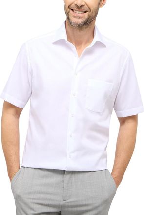 Eterna Modern Fit Hemd Halbarm New Kent Kragen Popeline weiß
