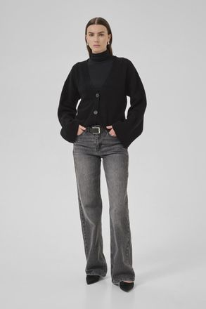 MY ESSENTIAL WARDROBE Strickjacke HuxiMW Tight fit black