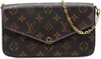 Louis Vuitton Hobo Bags - Monogram Pochette Felicie - Gr. unisize - in Braun - f&uuml;r Damen
