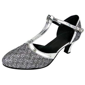 Generic Gen&eacute;rico Chaussures de danse latine pour femme, chaussures salsa Bachata, salle de danse, chaussures de danse professionnelle, tango moderne, chaussur