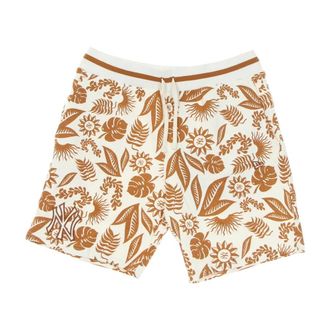 New Era Blumige MLB Tracksuit Shorts - - Shorts - Herren - Braun - XL