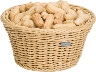 Westmark Saleen Mehrzweck-Korb, Gastrotauglich, Rund, Durchmesser: 18,5 cm, Kunststofffaser, Hellbeige, 02010430101