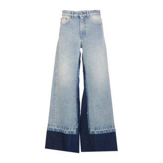 Maison Margiela Weite Jeans mit Patch-Logo - - Jeans - Damen - Blau - W25