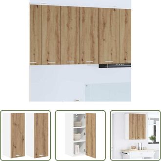 vidaXL vidaXL Holzschrank - H&auml;ngeschrank 2 pcs Artisan-Eiche und Wei&szlig; 30 x 31 x 80 cm