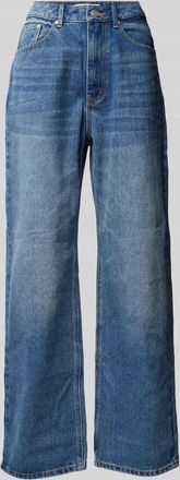 Review Mid Waist Baggy Jeans aus Baumwoll-Mix mit Viskose-Anteil