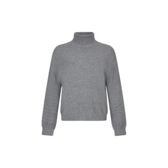 Liu Jo Femme, Pulls, Gris, Taille: 38 FR Dolcevita Knit