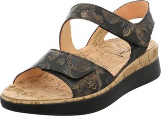 Think Damen Meggie Lederfutter Sandale, Schwarz 0010, 42 EU