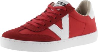 Victoria Low-Top Unisex Berlin Ciclista Nylon & Kontrast-Teile & Passende Spaltleder 1126193 für Erwachsene Rojo 45
