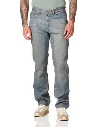 Lee Herren Premium Select Relaxed-Fit Straight Leg Jeans, Verblasstes Licht, 34W / 32L
