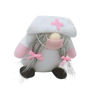 Cabilock Krankenschwester Wichtelpuppe Gesichtslose Puppe Ornament Aus Baumwolle Und Stoff F&uuml;r Raum Dekoration Kreatives F&uuml;r Familie Und Freunde