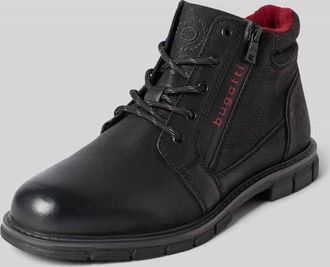 Bugatti Boots aus Leder-Textil-Mix mit Rei&szlig;verschluss Modell Mate