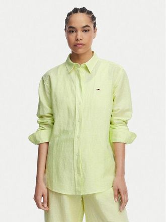 Tommy Jeans Hemd DW0DW22209 Hellgr&uuml;n Relaxed Fit