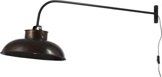 Les Tendances Lampe murale lounge m&eacute;tal noir Artes H 45 cm