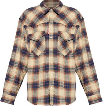 Dsquared2 Homme, Chemises, Multicolore, Taille: S Camisa Farmer Natural Cuadros