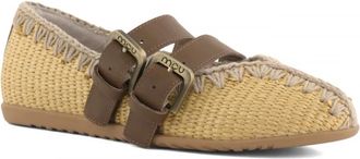 Mou Femme, Chaussures, Beige, Taille: 38 EU Ballerine en raphia