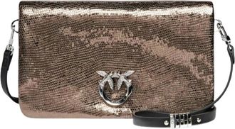 Pinko Love Bag Click Soft Horizontal M - - Bags - Damen - Braun - ONE SIZE