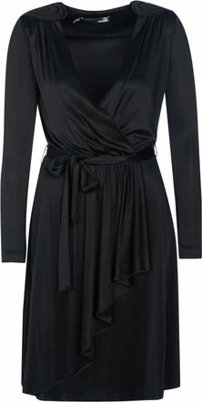 Love Moschino Wickelkleid Kurz - - Dresses - Damen - Schwarzk - 3XS