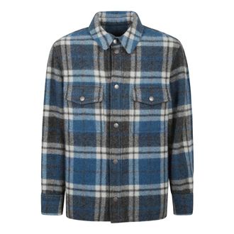Alanui Kariertes Hemd f&uuml;r M&auml;nner - - Shirts - Herren - Blau - S