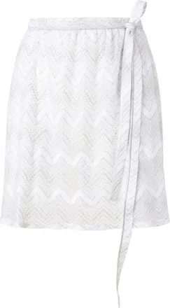 Missoni Kaftan mit Zickzackmuster - Wei&szlig;