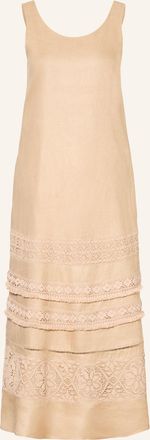 Max Mara Weekend Max Mara Leinenkleid Dolmen Mit Spitze beige