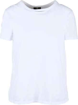 Elisabetta Franchi Femme, Tops, Blanc, Taille: 46 FR T-Chemises