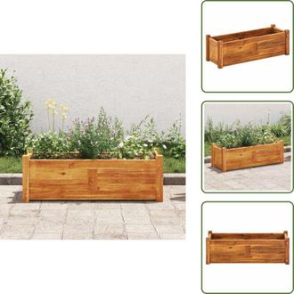 vidaXL Garten-Hochbeet Akazienholz 76x27,6x25 cm - Holz Hochbeet - Akazienholz Hochbeet - Garten Hochbeet - Balkon Hochbeet - Terrassenbepflanzung