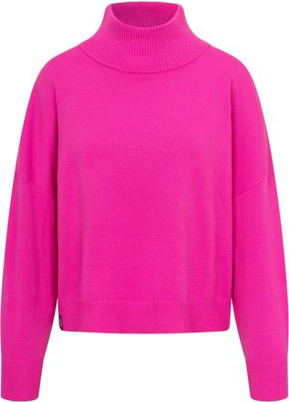 Derbe Strick-Pullover Basic Damen Pink S | Strickpullover