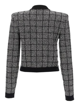 Balmain Jewel-Button Cardigan - Black