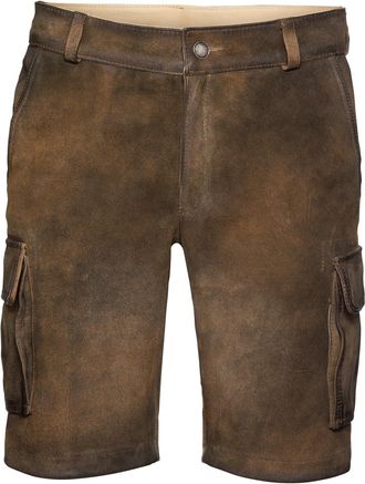 Reitmayer Kurze Cargo-Lederhose Braun, 52