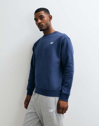 New Balance sweat-shirt en molleton essentiel bleu marine