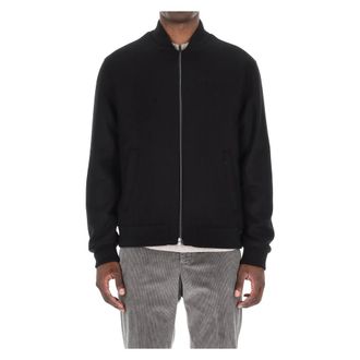 Herno Diagonal-Woll-Bomberjacke mit Baseballkragen - - Jackets - Herren - Schwarzk - 2XL