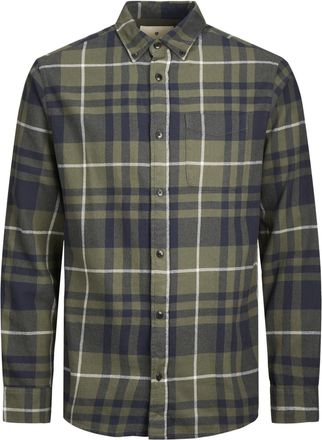 Jack & Jones Male Hemd Kariertes Twill