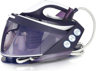 Emerio Dampfbügelstation | 2200 Watt | 5,5 bar | 1500 ml Wasser Kapazität | 200g max. Dampfausstoß | Tank entnehmbar zum einfachen Nachfüllen | Thermostat ei