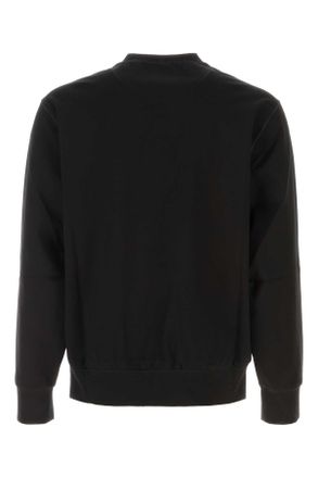 Prada Mens Black Stretch Jersey Sweatshirt Nero Felpe Sweater