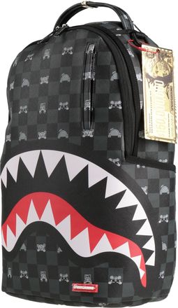 Sprayground GRAY PEEKING CHARACTER CHECK DLXSV BACKPACK