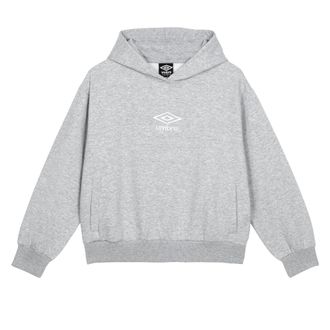 Umbro Core Kapuzenpullover für Damen (Grau meliert/Weiß)