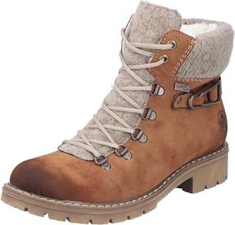 Rieker Bottes à lacets pour femme Y9131 - Marron - 38 EU, marron, 38 EU