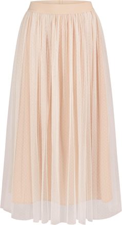 Apart Fashion ApartFashion Damen Mesh-Rock Rock, Creme-apricot, 44 EU
