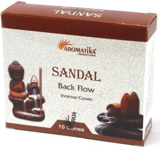 Ancient Wisdom Aromatica Backflow Incense Cones - Sandalwood
