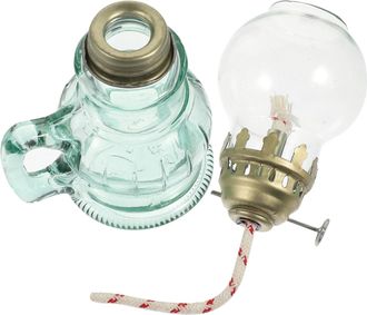 Valiclud Kerosinlampe Aus Glas Vintage-&ouml;llampe F&uuml;r Tischdekoration Petroleumlampe Mit Transparentem Glasdeckel F&uuml;r Zuhause Und Au&szlig;enbereich