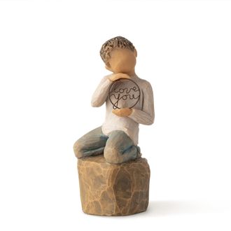 Willow Tree Love You Too (hellere Haut), geformte, handbemalte Figur