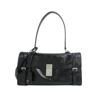 Prada Pre-owned Soft LUX sac bandouli&egrave;re - Femme - Pre-owned - Noir - Taille: ONE Size
