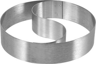 Angoily Ciieeo Edelstahl Backform f&uuml;r Reisb&auml;llchen und Desserts Tai Ji Design &Oslash;13cm Glatte Oberfl&auml;che Backzubeh&ouml;r f&uuml;r Erwachsene