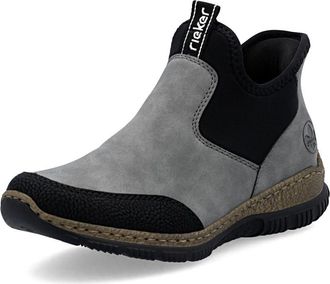 Rieker Damen Klassische Stiefel N3280, Frauen Stiefel,Winterstiefel,Winterschuhe,uebergangsstiefel,uebergangsschuhe,grau Kombi (42),40 EU / 6.5 UK