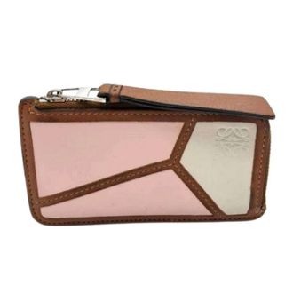 Loewe Portefeuille en cuir Pre-owned - Femme - Pre-owned - Rose - Taille: ONE Size