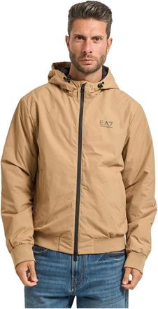 Emporio Armani Homme, Vestes, Beige, Taille: S Veste Homme Beige avec Capuche